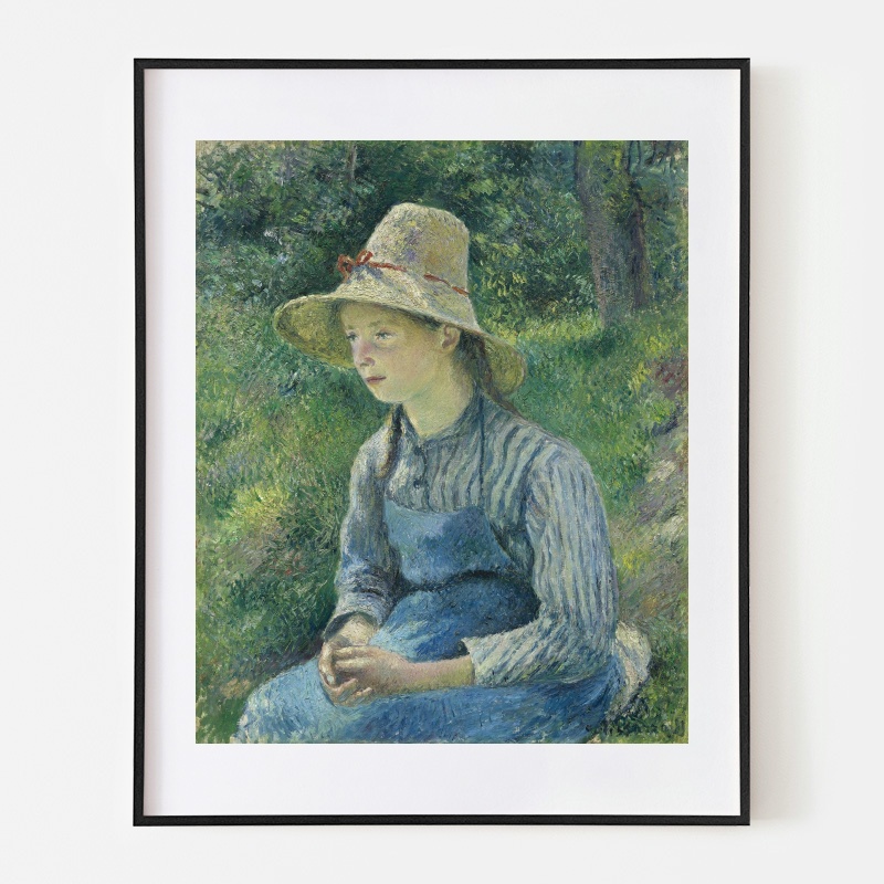 ボクらのアート / Peasant Girl with a Straw Hat (1881) - カミーユ・ピサロ